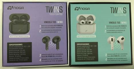 AURICULAR NOGA BT NG-BTWINS 28 NEGRO - Clickea Córdoba